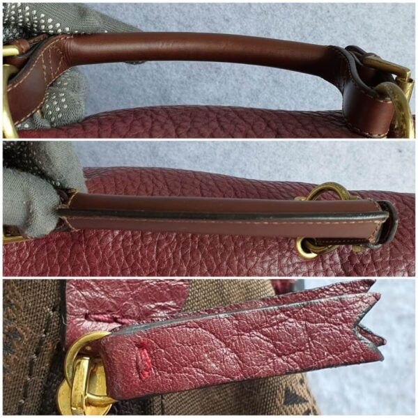Mulberry 2way bag Maroon Leather with Gold Hardware #OLLR-2 – Luxuy Vintage